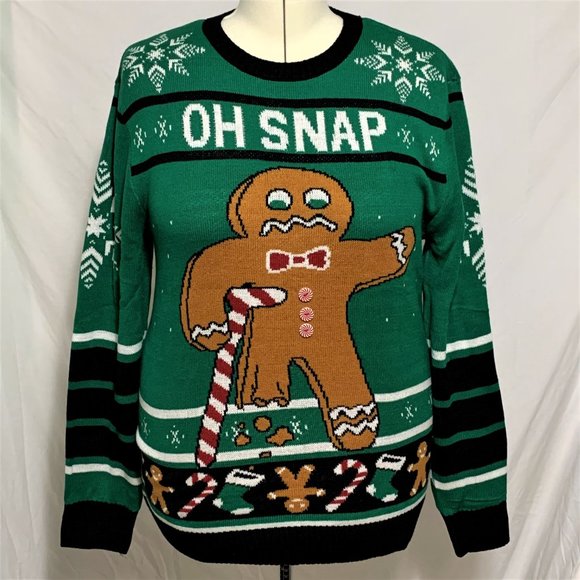 Ugly Christmas Sweater | Sweaters | Ugly Christmas Sweater Oh Snap Bite ...